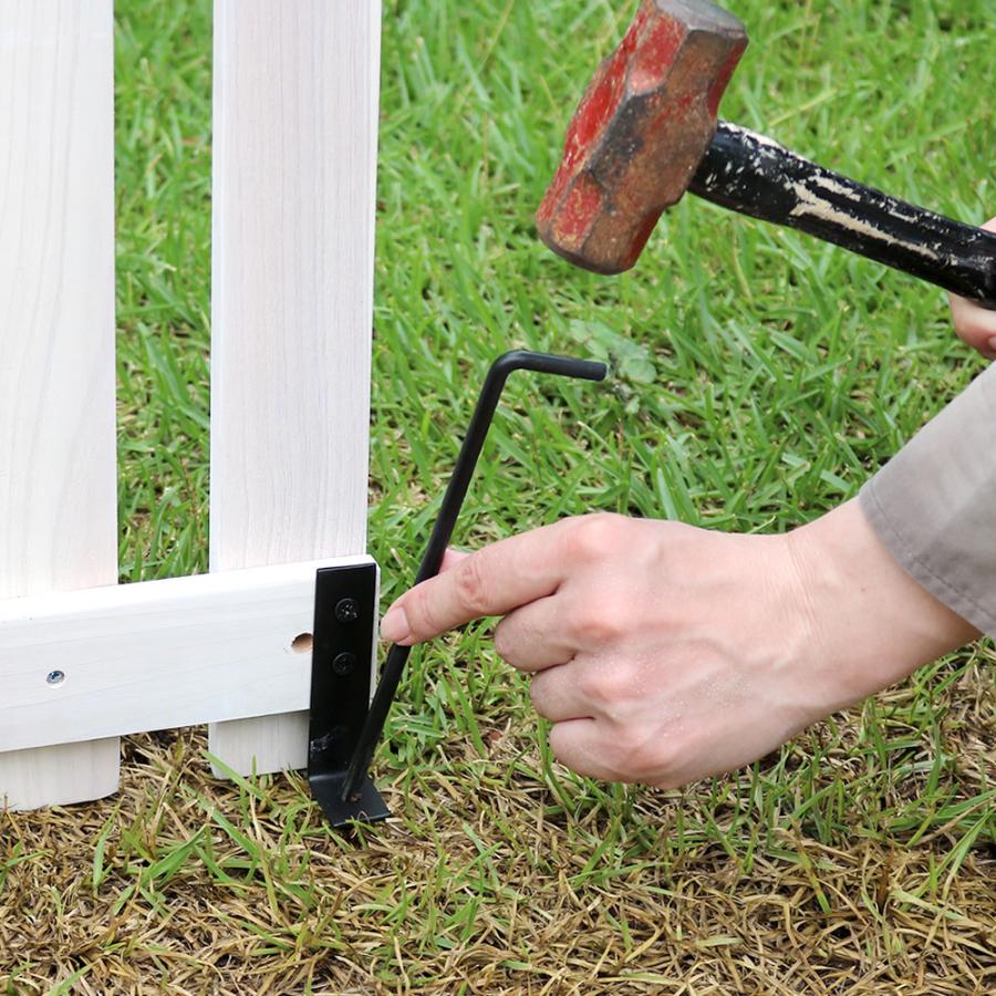 折り畳める ウッドフェンス用 固定金具 16個セット WF-PG150-16 F-PG150-4 160cm用 142× 71cm 専用 簡易 固定 金具 WF-160F WF-284F ...