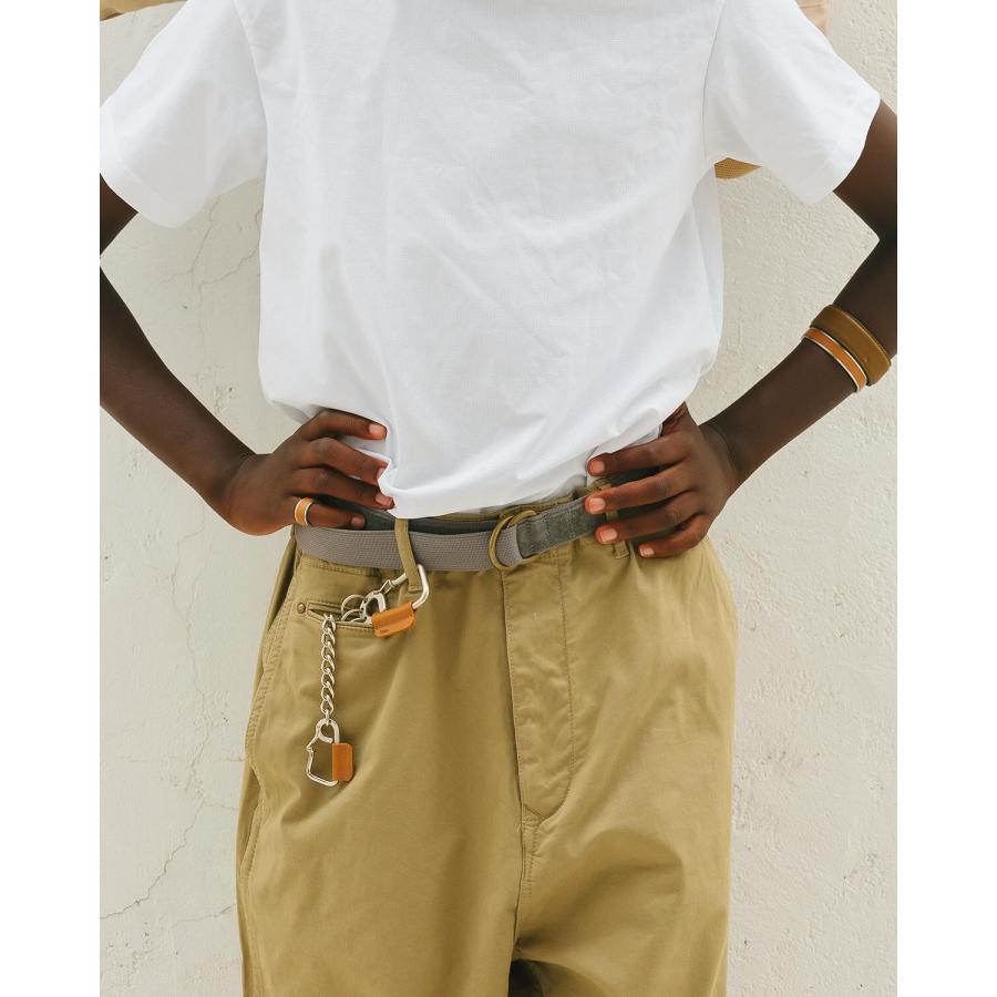 hobo ホーボー CARABINER KEY RING MATTE BRASS with SHRINK COW LEATHER HB-A4501 カラビナ メンズ レディース ユニセックス ...