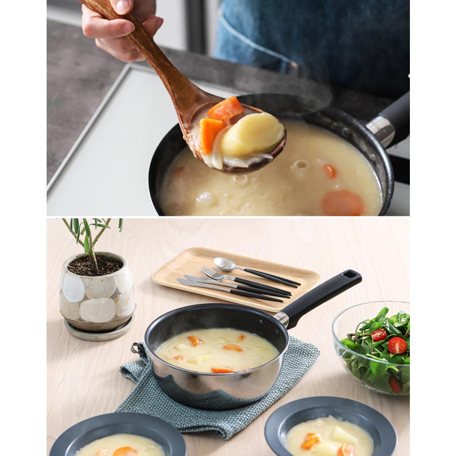 evercook 深型 フライパン エバークックプロ 片手鍋 IH対応 焦げ付かない ガスコンロ 2年保証 PFOAフリー エバークック フッ素加工 [ Pro ディープパン 20cm ...