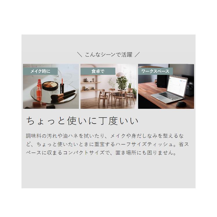 ideaco [ SP harf ]ティッシュケース ハーフ イデアコ ソフトパック ハーフティッシュケース ミニティッシュケース カバー 半分 ハーフサイズ 節約 石目 : インテリア ...