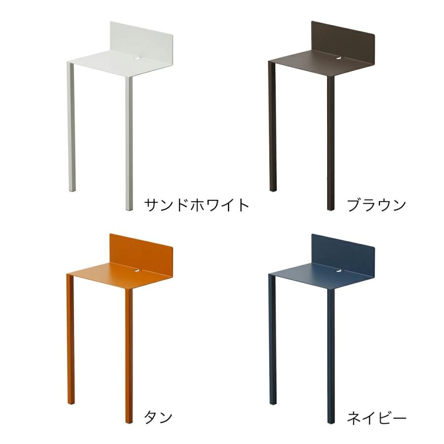 ideaco [ WALL Table B5 ]イデアコ サイドテーブル ナイトテーブル シェルフ 壁付け 完成品 コンソールテーブル ウォールテーブル minimal steel ...