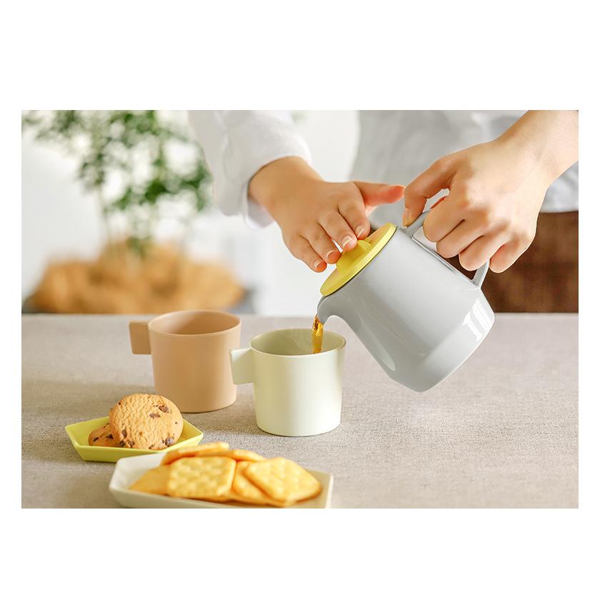 ideaco ティーポット 450ml イデアコ 耐熱 耐熱ポット 紅茶ポット 北欧 おしゃれ かわいい 茶こし付き 陶器 急須 お茶 茶器 茶こし 茶漉し [ 450 teapot ...