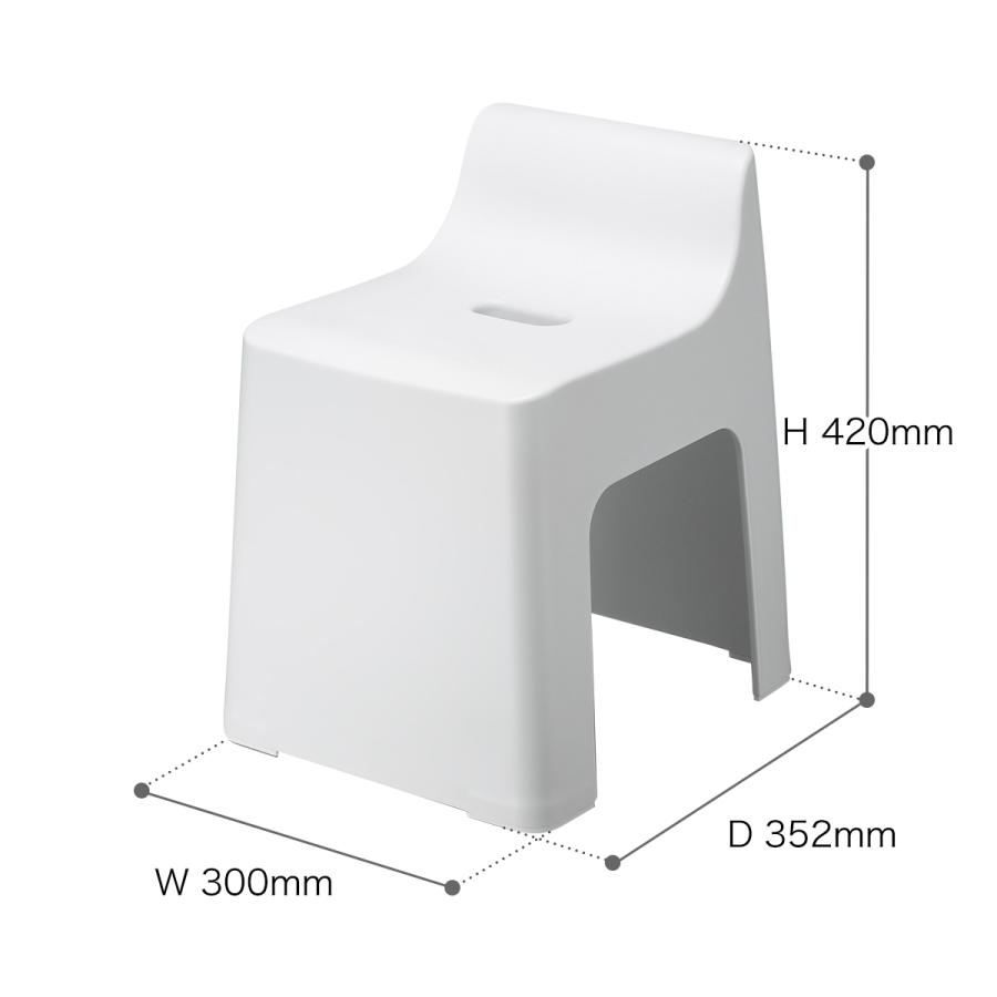 [ RETTO ハイチェア＆湯手おけ 角 セット ]特典付 I'mD 風呂椅子 風呂桶 バスチェア 洗面器 ホワイト ブラック 岩谷マテリアル imd アイムディー レットー :imc7005 ...
