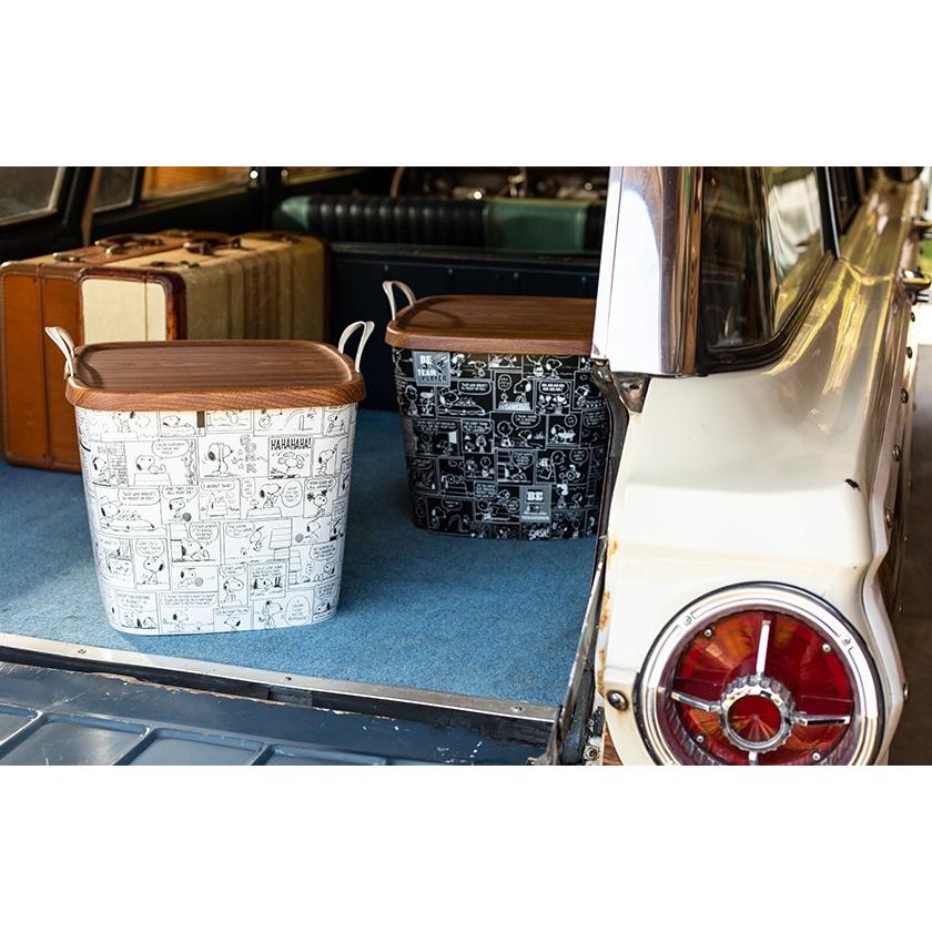 [ stacksto, onbaquet by mooq M ]スタックストー フタ オンバケット スタッキング ふた 積み重ね 蓋 ムーク バスケット 専用フタ 木目 ウッド調 角型 ...