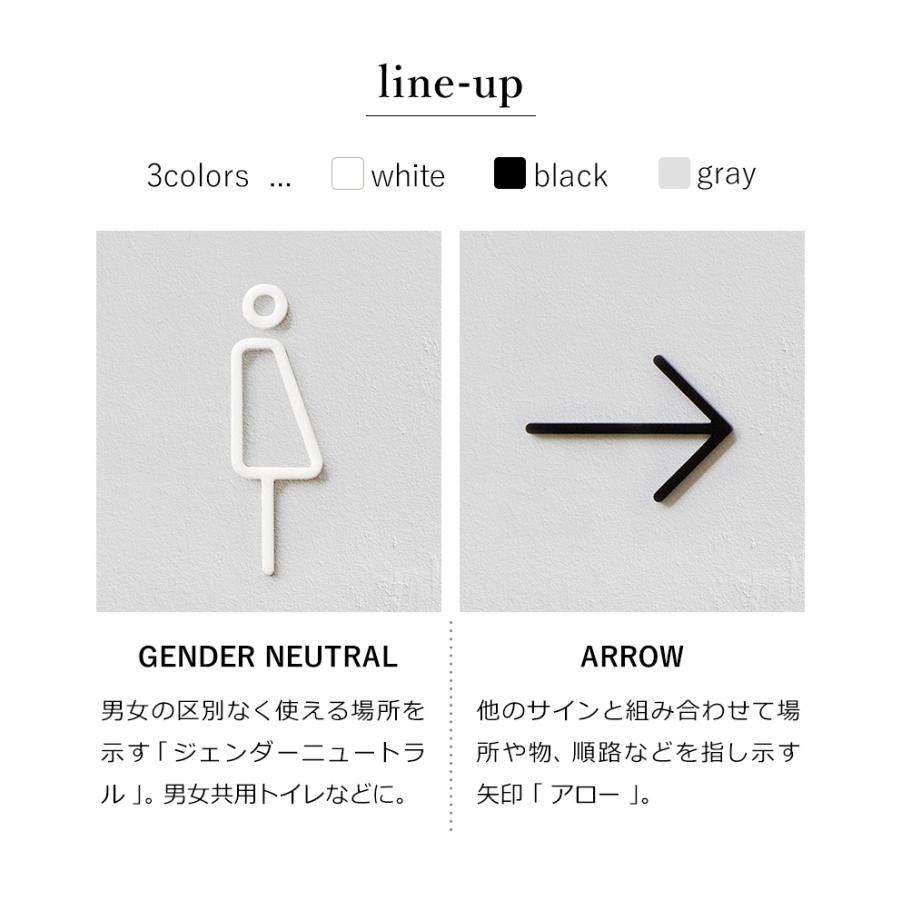 MOHEIM [ SIGNS 2種 ]モヘイム ピクトサイン サイン ピクトグラム ジェンダーニュートラル ジェンダーフリー アロー サイン ...