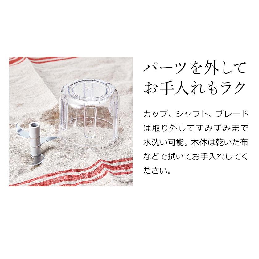 recolte（レコルト） チョッパー みじん切り コードレス フードチョッパー 電動 薬味 充電式 コンパクト 軽量 [ recolte ...