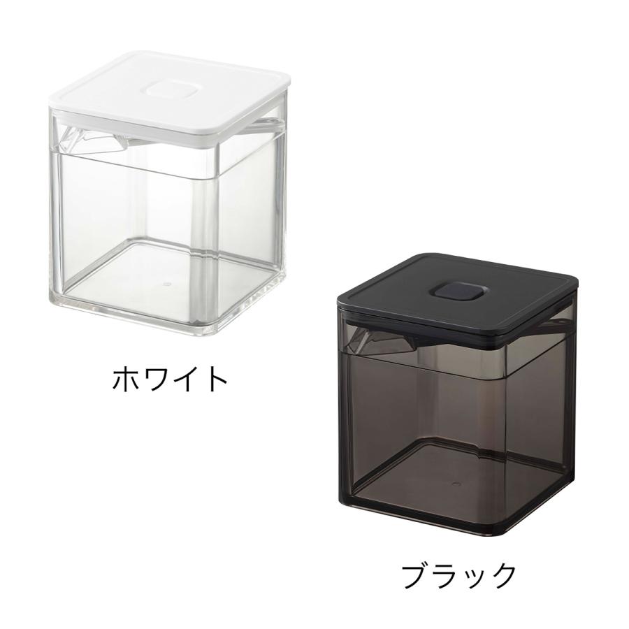 tower [ スプーン付き バルブ付き密閉保存容器 タワー ]山崎実業 保存容器 密閉 バルブ付き 調味料入れ 収納 ストッカー 食品保存 5465 5466 : インテリアショップ ...