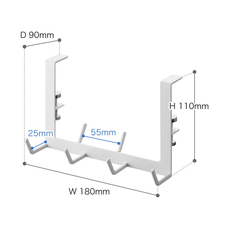 [ レンジフード横フック タワー 7連 ]特典付 山崎実業 tower キッチン 収納 7本 吊り下げ キッチンツールフック 吊るす yamazaki ブラック ホワイト 1787 1788 ...