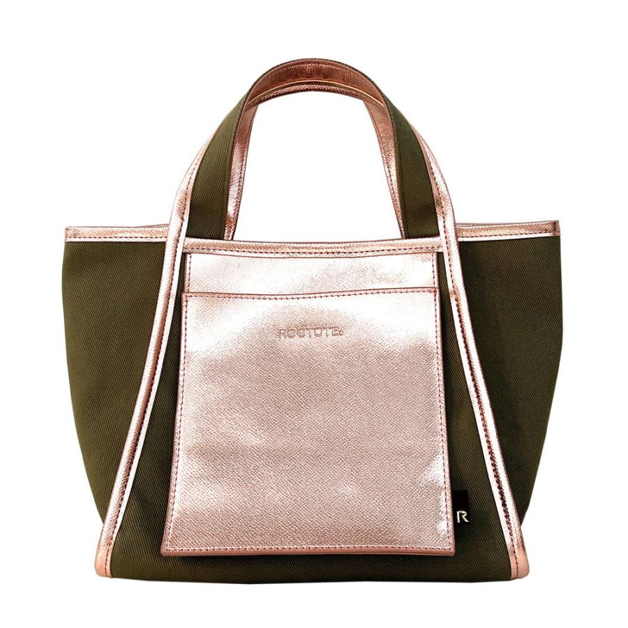 ROOTOTE 1392 ルートート（ROOTOTE）/LT.デリ.コロン-B（全4種）ミニトート キャンバス 合皮 ポケット 軽量 無地 レオパード ゼブラ 自立 オトナスタイル ...