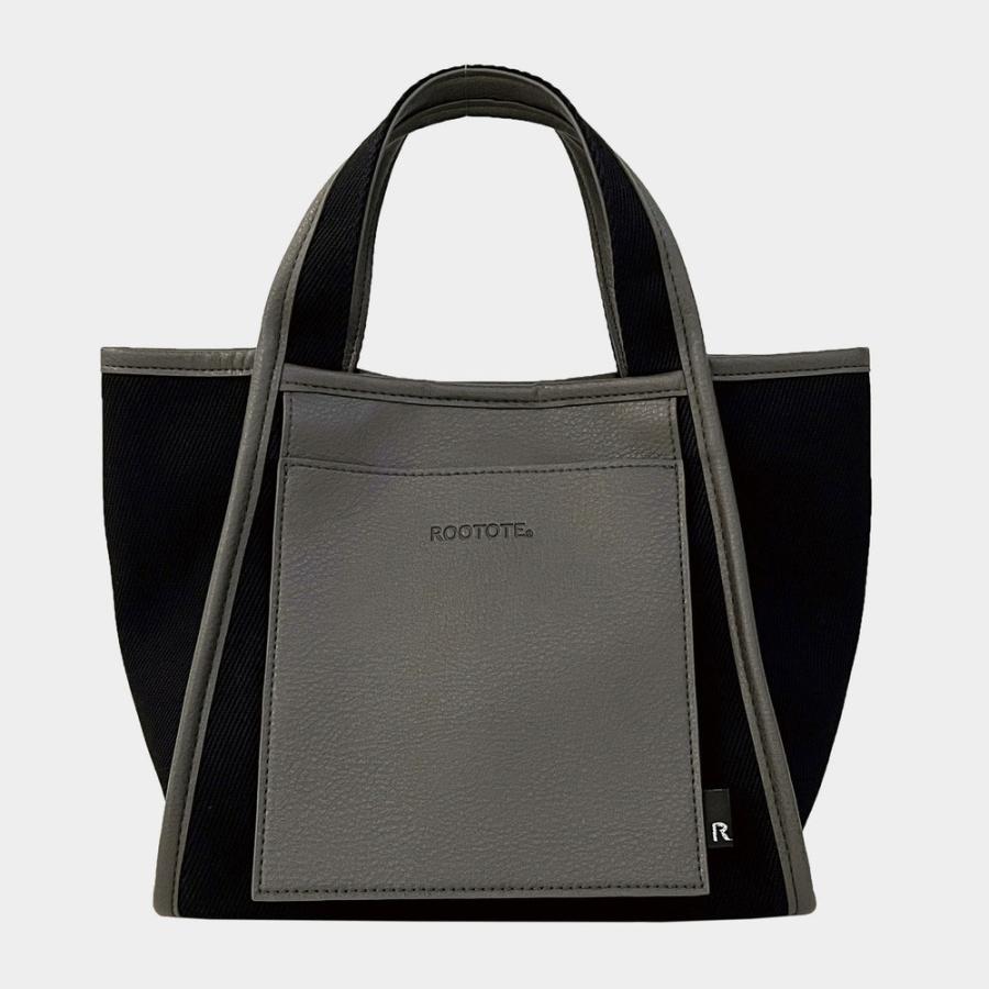 ROOTOTE 1393 ルートート（ROOTOTE）/LT.デリ.コロン.パターン-B（全2種）ミニトート キャンバス 合皮 ポケット 軽量 無地 トリコカラー モノトーン ドッ ...