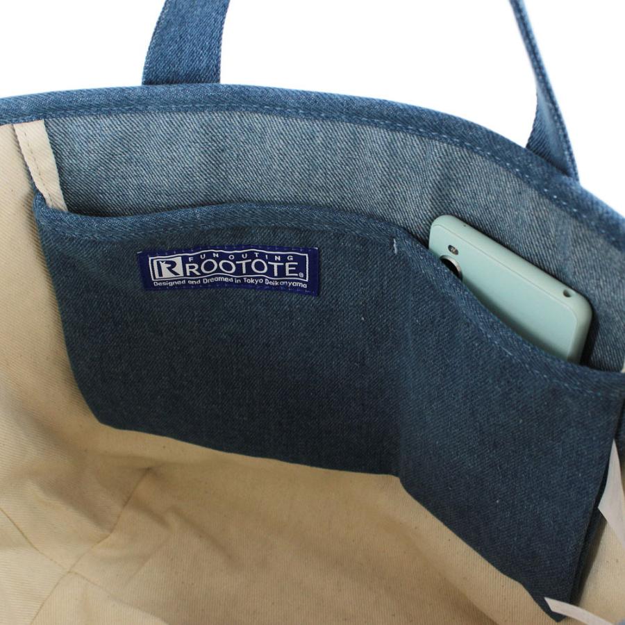 ROOTOTE 1417 ルートート（ROOTOTE）/NA.ミディアム.デニム-A（全2種）軽量 デニム 洗い加工 A4サイズ収納 おしゃれ かわいい おすすめ シンプル ベーシッ ...