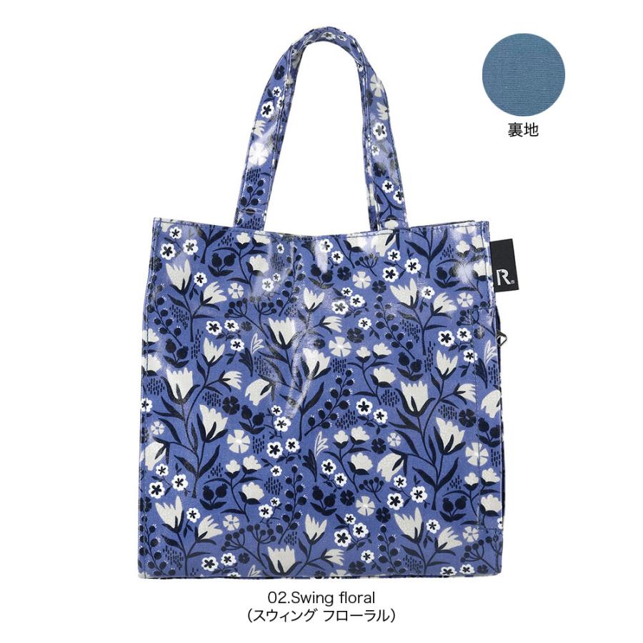 ROOTOTE 1441 ルートート（ROOTOTE）/LT.スクエア.ラミネート-E（全2種）ミニトート 軽量 雨の日 正方形 ラミネート加工 北欧テイスト 鳥 花 おしゃれ か ...