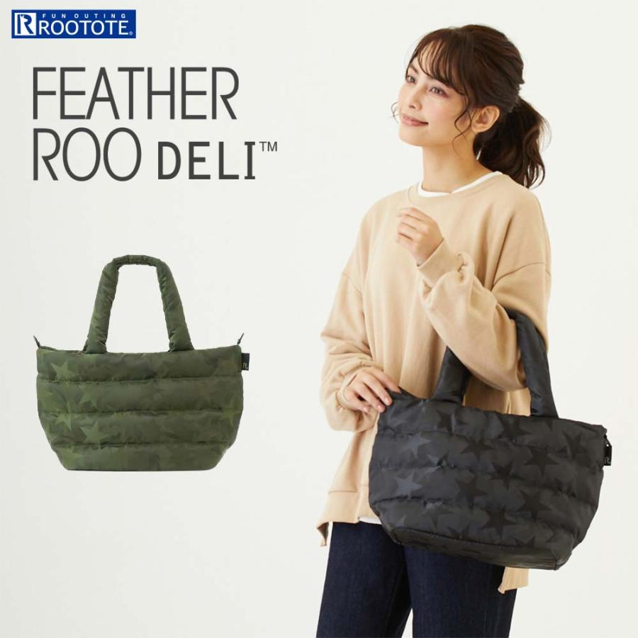 ROOTOTE 1996 ルートート（ROOTOTE）/LT.フェザールー.デリ.スター-A (全2種) ミニトート 星柄 迷彩 フェザー 軽量 A4サイズ 口元ファスナー ショルダー対 ...