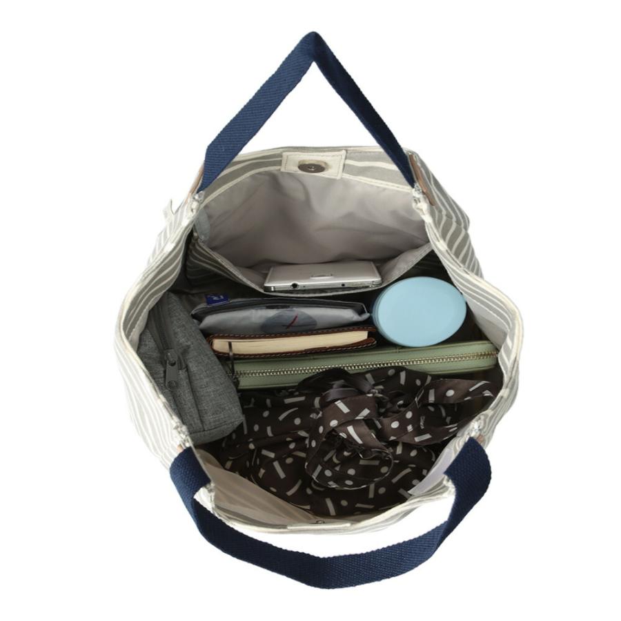 ROOTOTE 2667 ルートート（ROOTOTE）/NA.ラウンド.テンジク-A（全4種）軽量 天竺 メランジ調 無地 ボーダー 肩掛け トートバッグ レディース 母の日 プレ ...