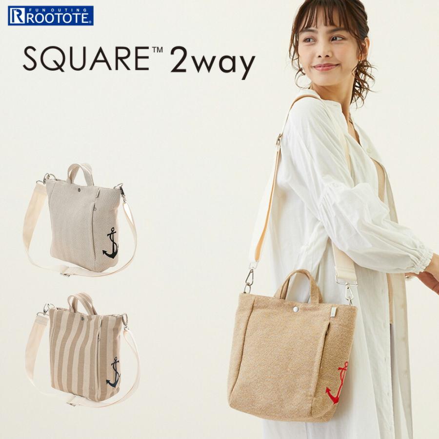 ROOTOTE 【SALE 50%OFF】ルートート NA.スクエア2WAY.クロス-A（全3種）品番2670 : ルートートヤフーショッピング店 - 通販 - Yahoo!ショッピング