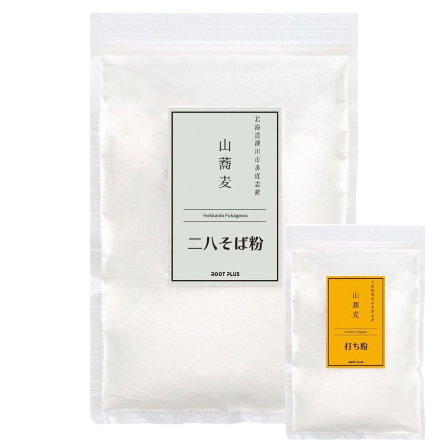 そば粉セット 500g+100g 二八そば粉と打ち粉のセット商品 北海道 深川市多度志産 山蕎麦 二八そば粉 石臼挽き 手打ち蕎麦 送料無料メール便配送 :RP404:ROOTPLUS ...