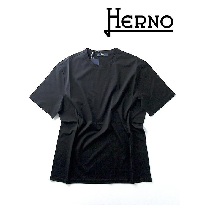 HERNO HERNO/ヘルノ/半袖Tシャツ/ドレスジャージーコットン/ブラック/her440811 : ROOTWEB - 通販 - Yahoo!ショッピング