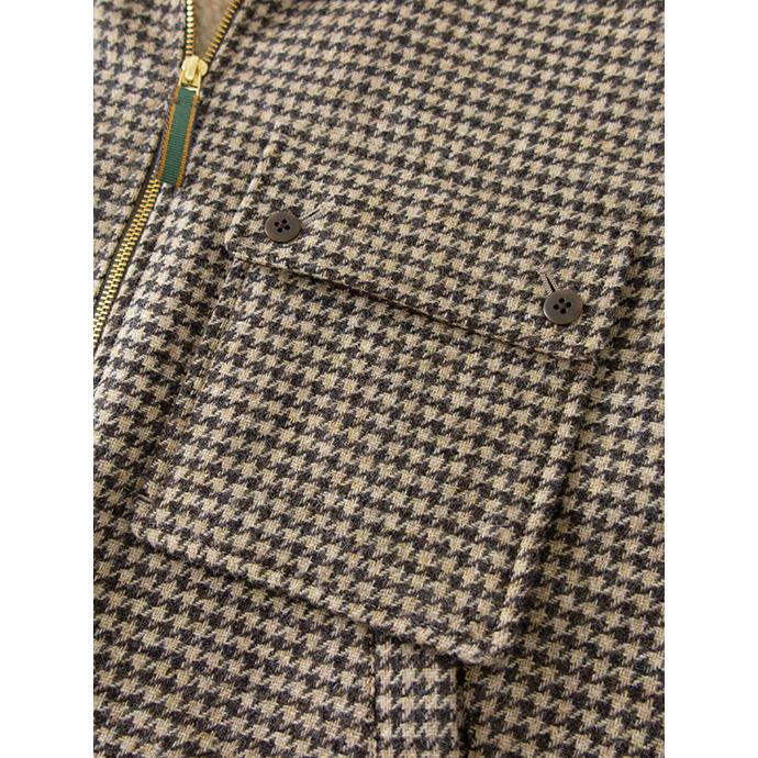 Laboratory of Last Resort ブルゾン/MOONツイード/Laboratory Blouson 29 ベージュ×ブラウン ...