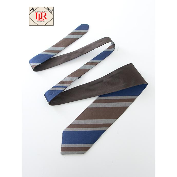 ラボラトリー・オブ・ラスト・リゾート Laboratory of Last Resort リバーシブルネクタイ/シルク イタリア製 ブラウン× ...