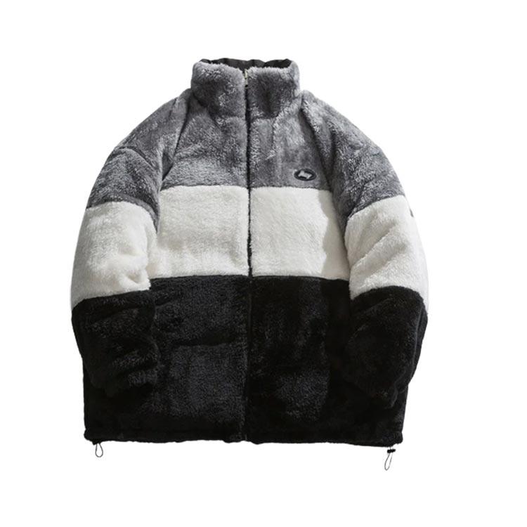 ボアジャケット リバーシブル 裏起毛 メンズ レディース 秋 冬 中綿ジャケット 裏 ボア フリース ジャケット ブルゾン 配色 スタンドカラー 立ち : Cherir - 通販 ...