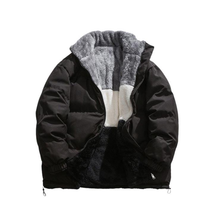 ボアジャケット リバーシブル 裏起毛 メンズ レディース 秋 冬 中綿ジャケット 裏 ボア フリース ジャケット ブルゾン 配色 スタンドカラー 立ち : Cherir - 通販 ...