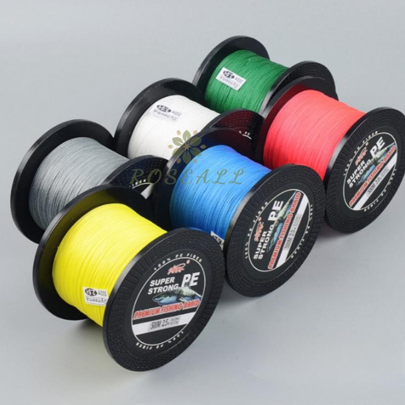 PEライン 釣り糸 PE 500m 0.4号 0.6号 0.8号 1号 1.5号2号 2.5号 3号 3.5号 4号 5号 6号 7号 8号 放浪カモメ 4本編みマルチカラー シーバス ...