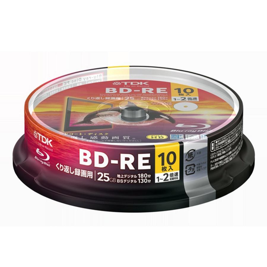 TDK BD-RE 25GB 2倍速 10枚スピンドルケース入 BEV25PWA10PA : Rose Cheek - 通販 - Yahoo!ショッピング