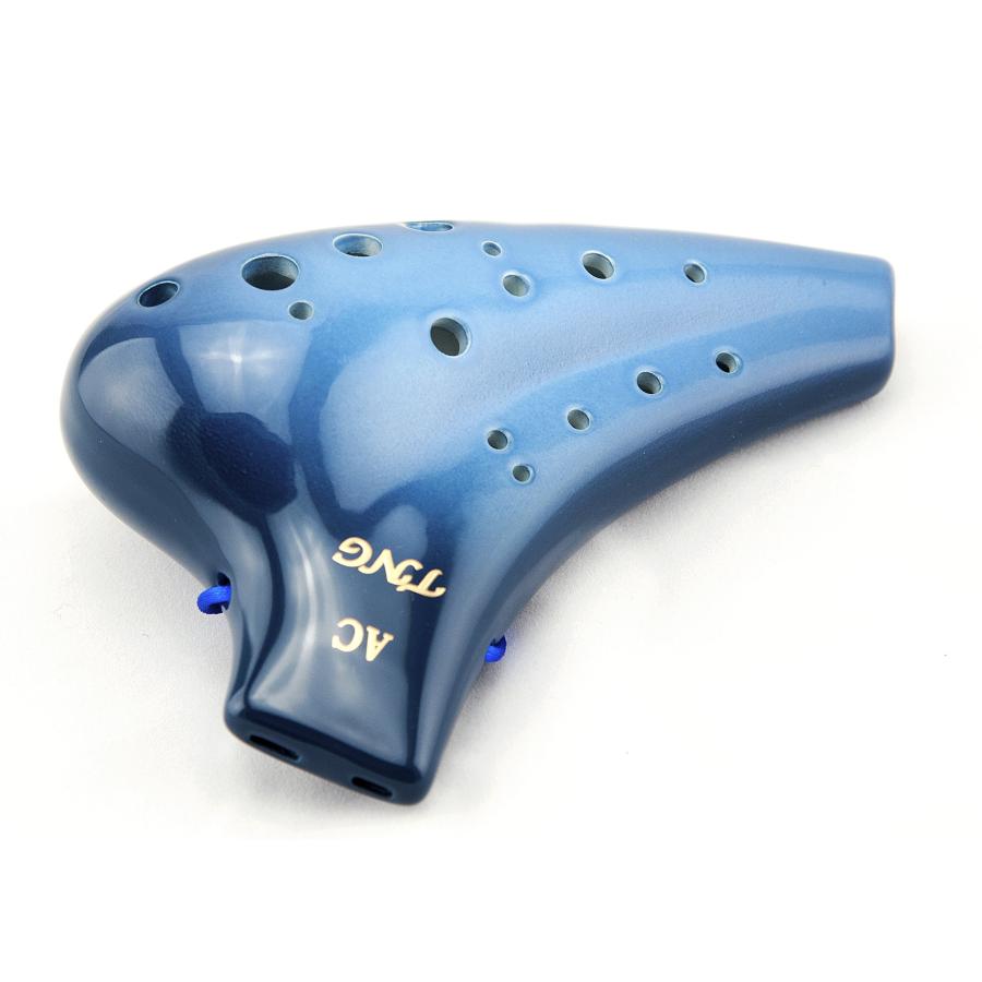 TNG オカリナ 楽器 [ ダブル/アルト/ブルー ] 高級 C調 AC 複数管 (運指表付き) ocarina 陶笛 管吹奏 釉薬仕上げ 青色 : Rose Cheek - 通販 ...