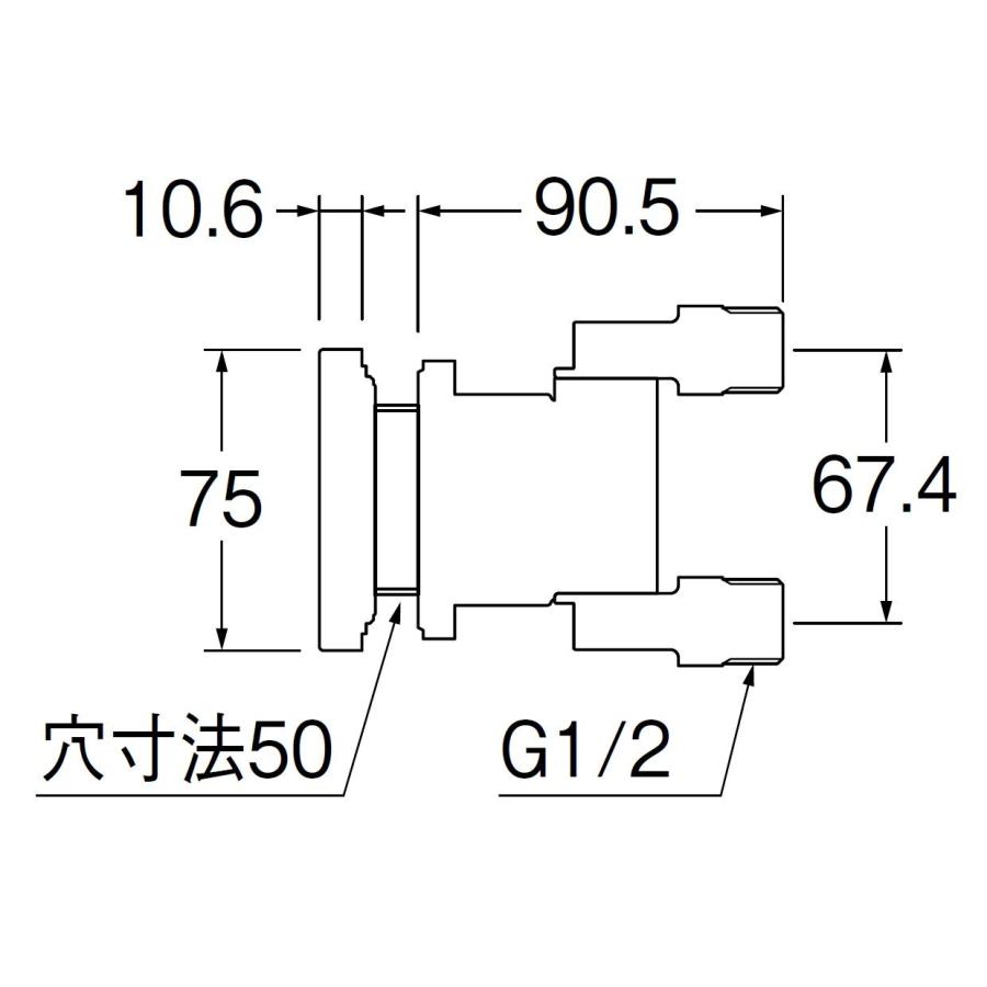 SANEI 一口循環接続金具 T412-30-13 : Rose Cheek - 通販 - Yahoo!ショッピング