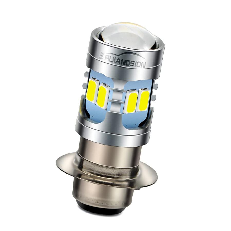 H6M P15D LED電球 Ruiandsion DC 6V 12V ユニバーサル5730 12SMD 用オートバイヘッドライトフォグランプ ...