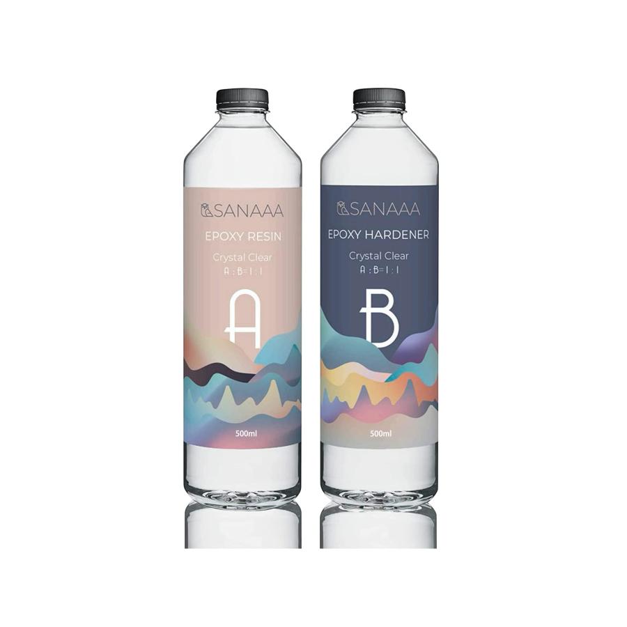 SANAAA エポキシ樹脂 二液性レジン液 ハードタイプ レジン液 大容量1000g（500+500g) DIY 手芸用品 レジンアート、レジンアク : 薔薇庭 - 通販 - Yahoo!ショッピング