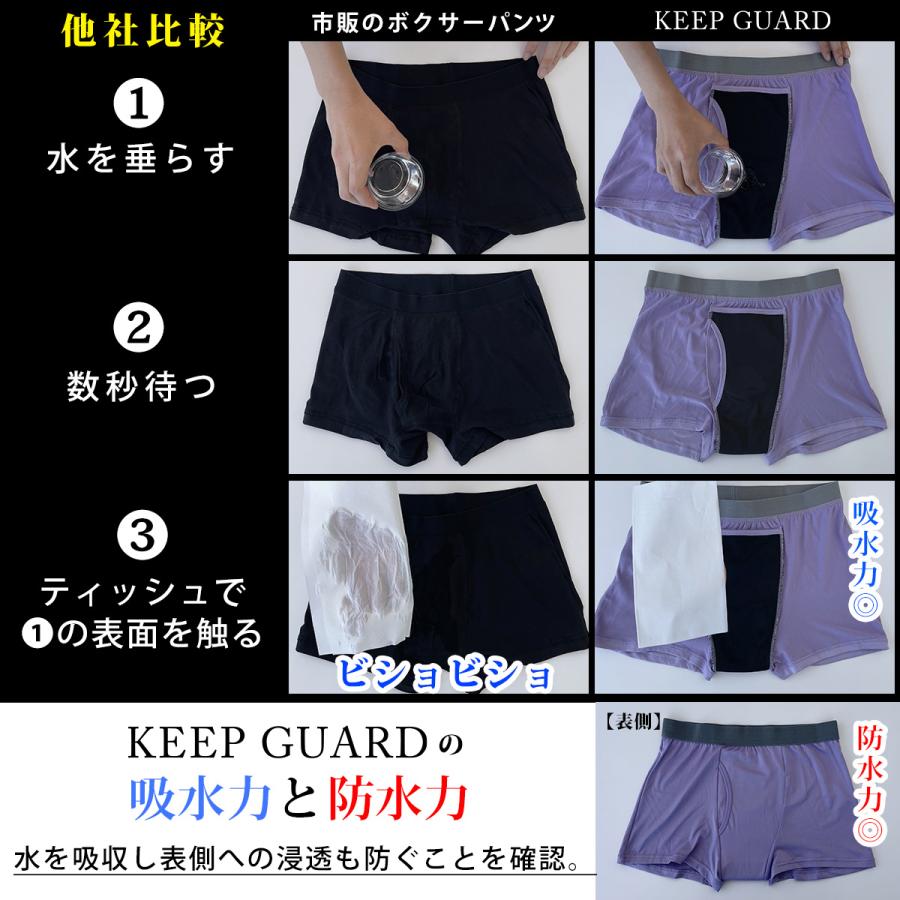 【KEEP GUARD】ボクサーパンツ キープガード 尿漏れ対応 ナノファイン加工パンツ 男性用 メンズ 失禁パンツ 抗菌防臭 :437004:ローズマダム - 通販 - Yahoo!ショッピング