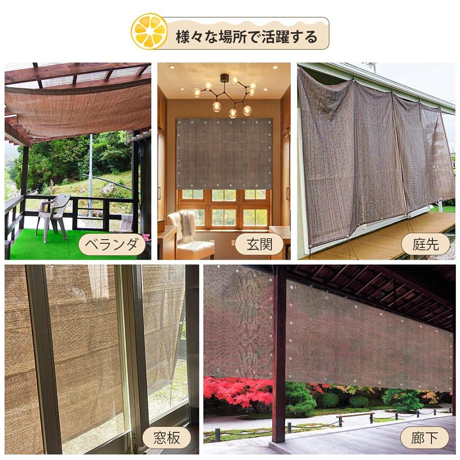 XiaZ 日除けシェード ベランダ 日よけスクリーン サンシェード オーニング 庭用サンシェード 外付け 家/廊下/庭下/屋外 バルコニーサンシェード : RoseShop - 通販 ...