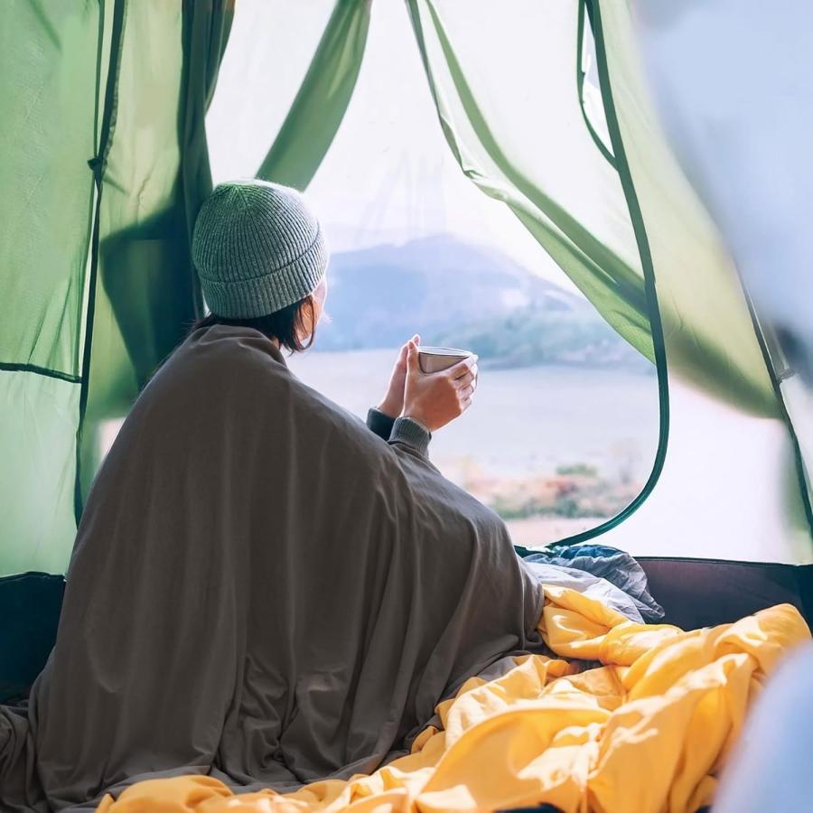 Mapleaf インナーシーツ インナーシュラフ 超軽量 123g コンパクト 速乾 シュラフライナー トラベルシーツ 保温 山小屋泊 登山 アウトド : RoseShop - 通販 ...