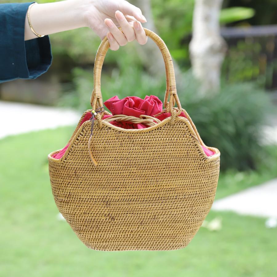 アタバッグ かごバッグ バッグ かご 蓋 手編み バリ島 天然素材 伝統工芸 Rosily NAB714 : アタ専門店 Rosily ...