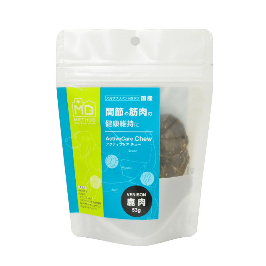 メソッド アクティブケア チュー 鹿肉 53g 14枚 犬用 おやつ 栄養補助食品 関節 筋肉 送料無料 : ドッグフードキャットフードRossa - 通販 - Yahoo!ショッピング
