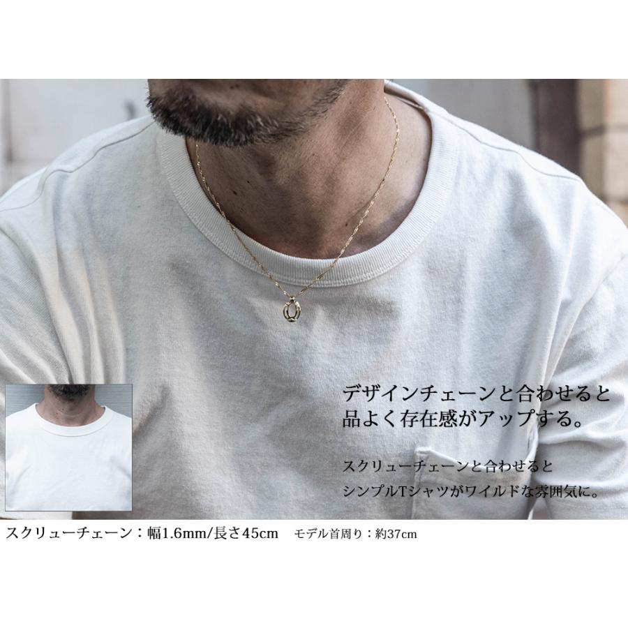 ネックレス チェーン メンズ レディース スクリューチェーン 18 ネックレス チェーン メンズ レディース スクリューチェーン 18