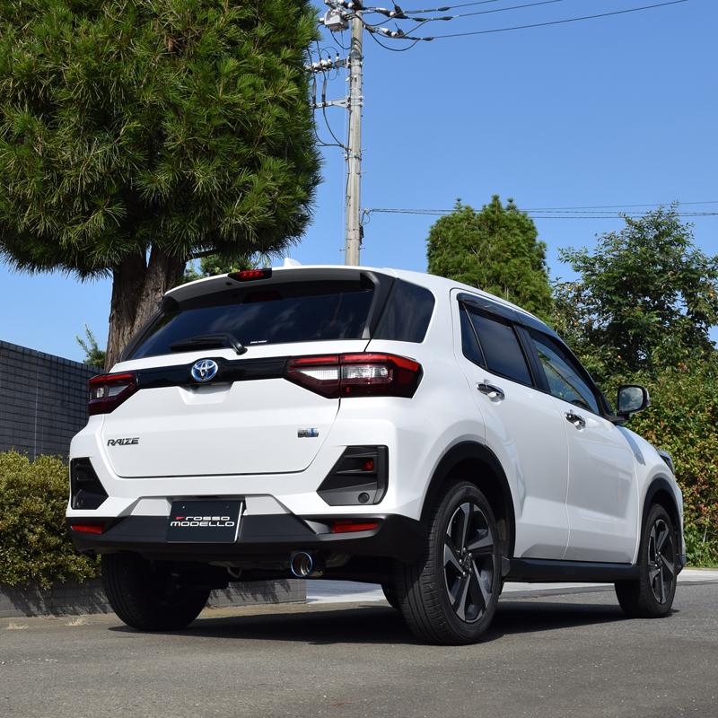 ROSSO MODELLO 後期型トヨタ ライズ A202A ダイハツ ロッキー A202S 2WD ハイブリッド e-smart マフラーカッター ロッソモデロ MARVELOUS T1 ...
