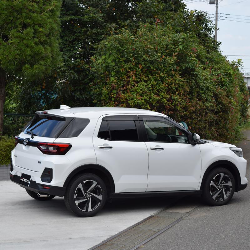 ROSSO MODELLO マフラーカッター オーバルシングル トヨタ ライズ A202A ダイハツ ロッキー A202S 2WD ハイブリッド 後期専用 e-smart ロッソモデロ ...