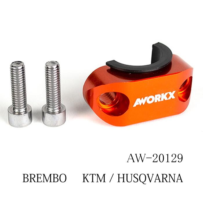 処分特価 AWORKX AW-20129 アウォークス ローテータークランプ BREMBO オレンジ (KTM / HUSQVARNA ...