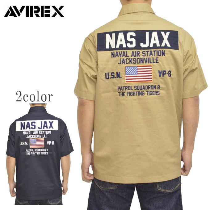 AVIREX アヴィレックス 783-4123004 半袖シャツ クールマックス NAS JAX ショートスリーブ シャツ アビレックス ...