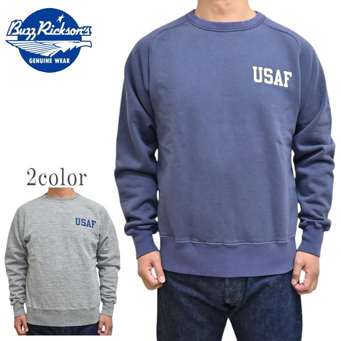 BUZZ RICKSON'S バズリクソンズ RICKSONS BR69455 フリーダムスリーヴ スウェット シャツ トレーナー USAF ミリタリー メンズ : Rough Riders ...