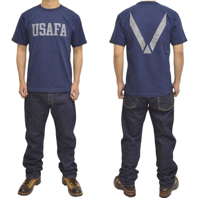 BUZZ RICKSON'S バズリクソンズ RICKSONS BR79180 スラブヤーン 半袖Tシャツ USAFA AIR FORCE ACADEMY ミリタリー メンズ トップス ...