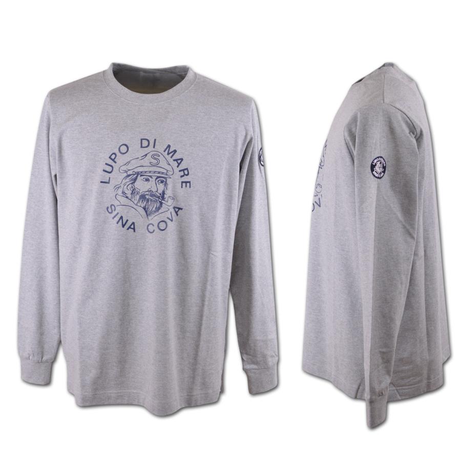 SINA COVA シナコバ 長袖Tシャツ メンズ 春夏用 紺 グレー M L LL 10000100 : ROUND OVER - 通販 ...