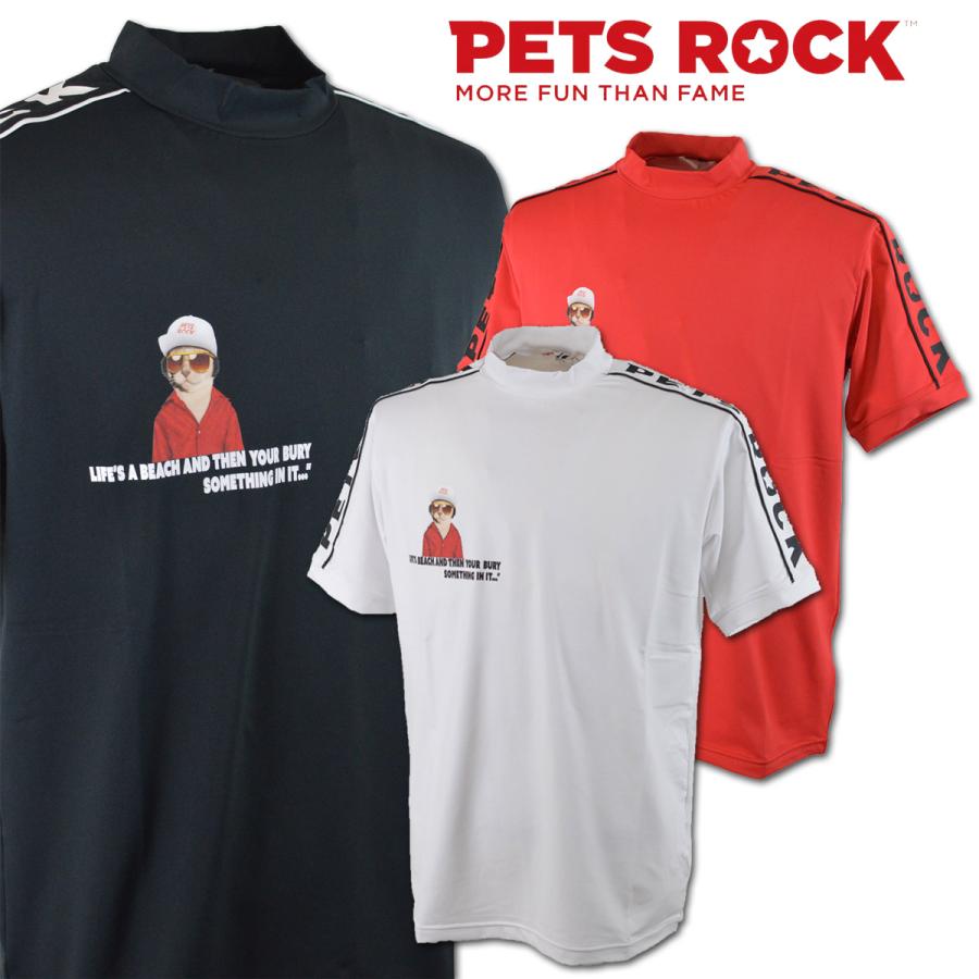 ペッツロック 半袖ハイネックシャツ メンズ 春夏用 白 黒 赤 M L LL a0-2552-21 : ROUND OVER - 通販 - Yahoo!ショッピング
