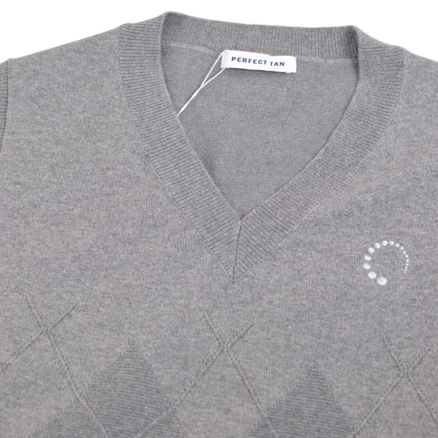 パーフェクトタン ベスト ゴルフウェア ニット メンズ 秋冬用 紺 グレー M L LL pt1-fw-k010 : ROUND OVER - 通販 - Yahoo!ショッピング