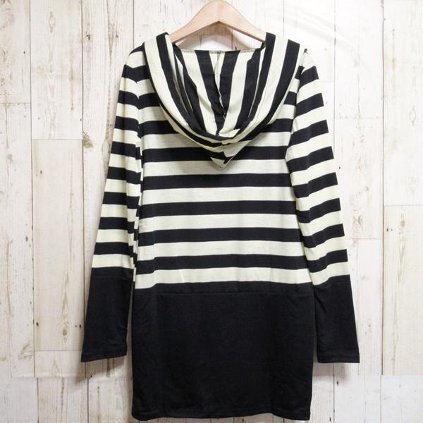 チュニック フード付き オフタートル ボーダー レディース トップス 薄手 カットソー ワンピース : chu015 : ROVEL - 通販 - Yahoo!ショッピング