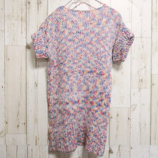 ニット 半袖ニット レディース トップス カラフル B品 アウトレット 訳あり 送料無料 : ROVEL - 通販 - Yahoo!ショッピング