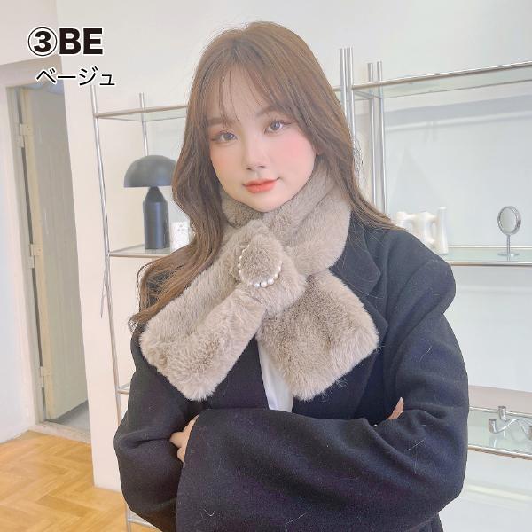 ファーマフラー レディース パール ビジュー マフラー フェイクファー エコファー ティペット 秋冬 ふわふわ 防寒対策 BBM-1865 :ls078:ROVEL - 通販 - Yahoo ...