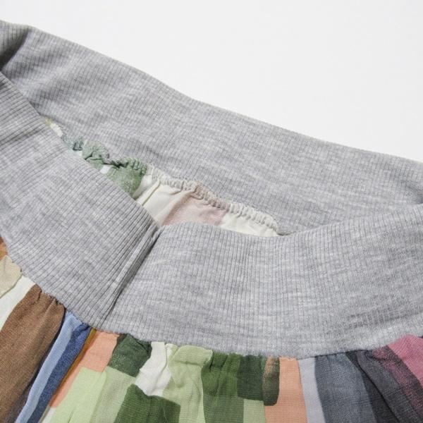 フレアスカート ロング丈 ウエストゴム ペイント柄 patterntorso レディース スカート ロングスカート 春夏 パターントルソー ...